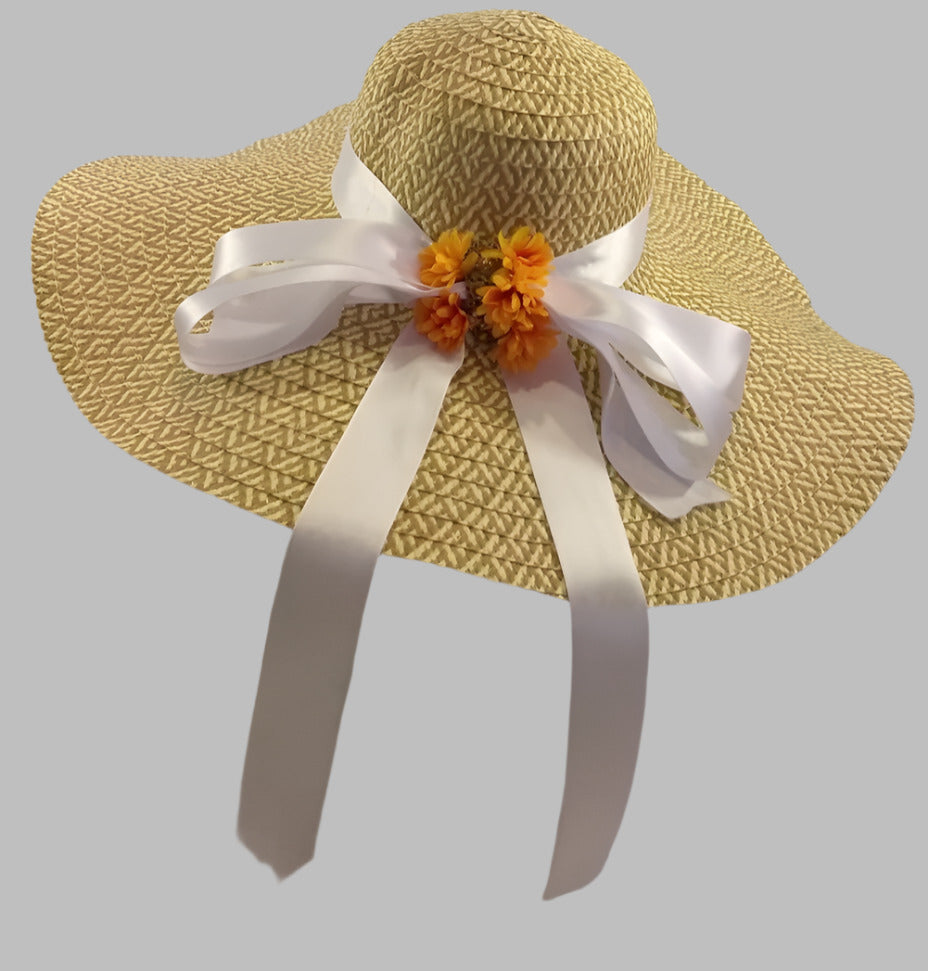 LUXURIE- Ribbon Sun Hat – Lillian E Designs